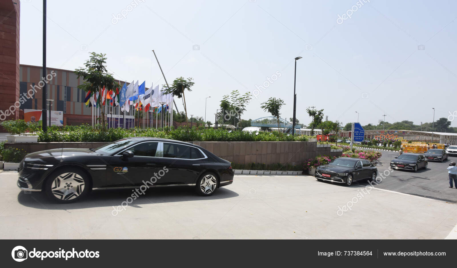 New Delhi India August Delhi Police Traffic Police Conduct Carcade ...