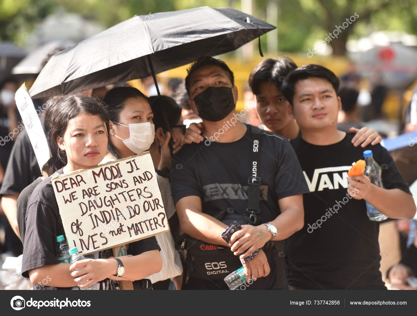 New Delhi India May Manipuri Kuki Women Staging Demonstration Jantar ...
