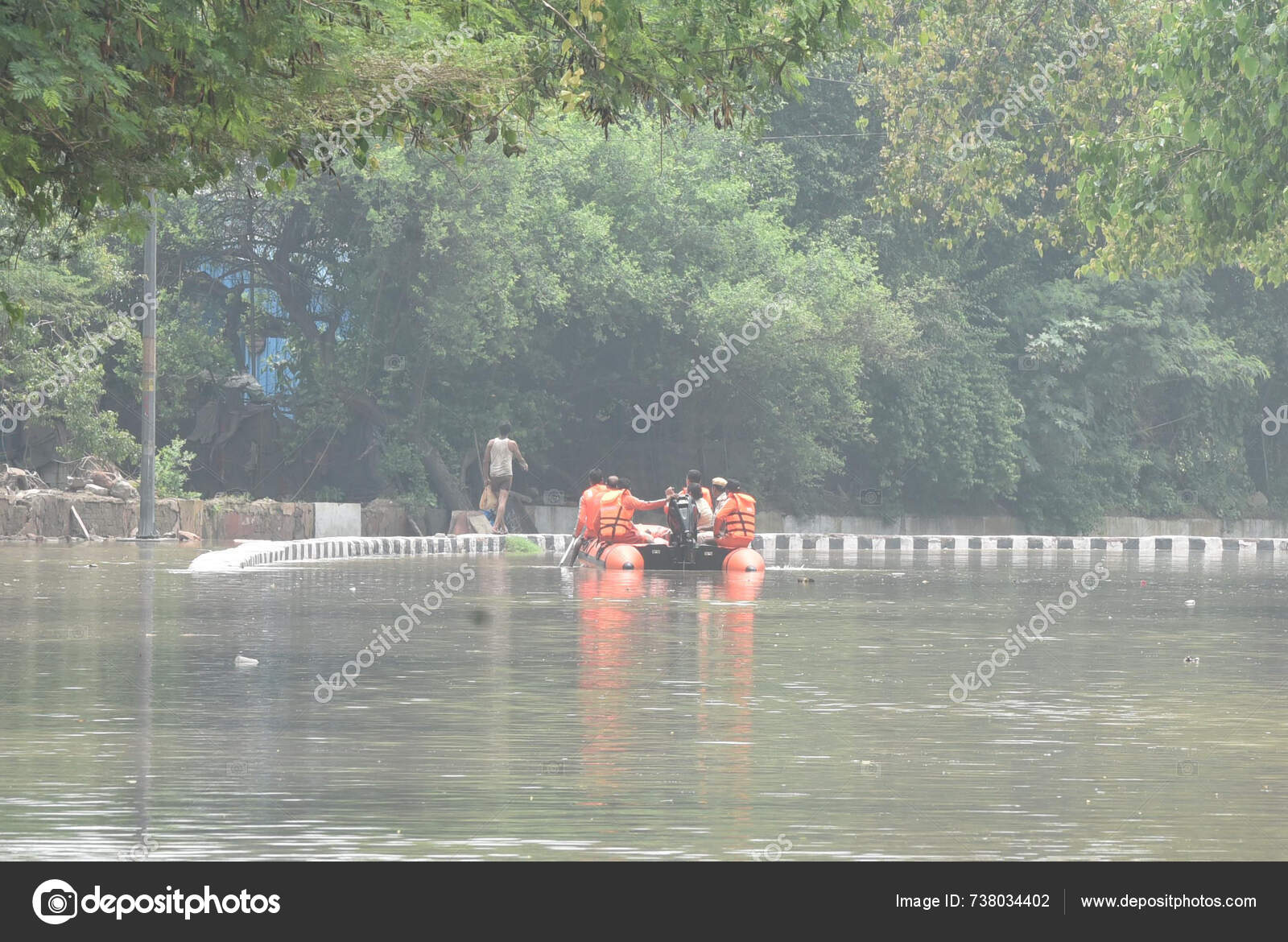 New Delhi India July Ndrf Team Rescue People Home Heavy — Stock Editorial Photo © HTSyndication ...