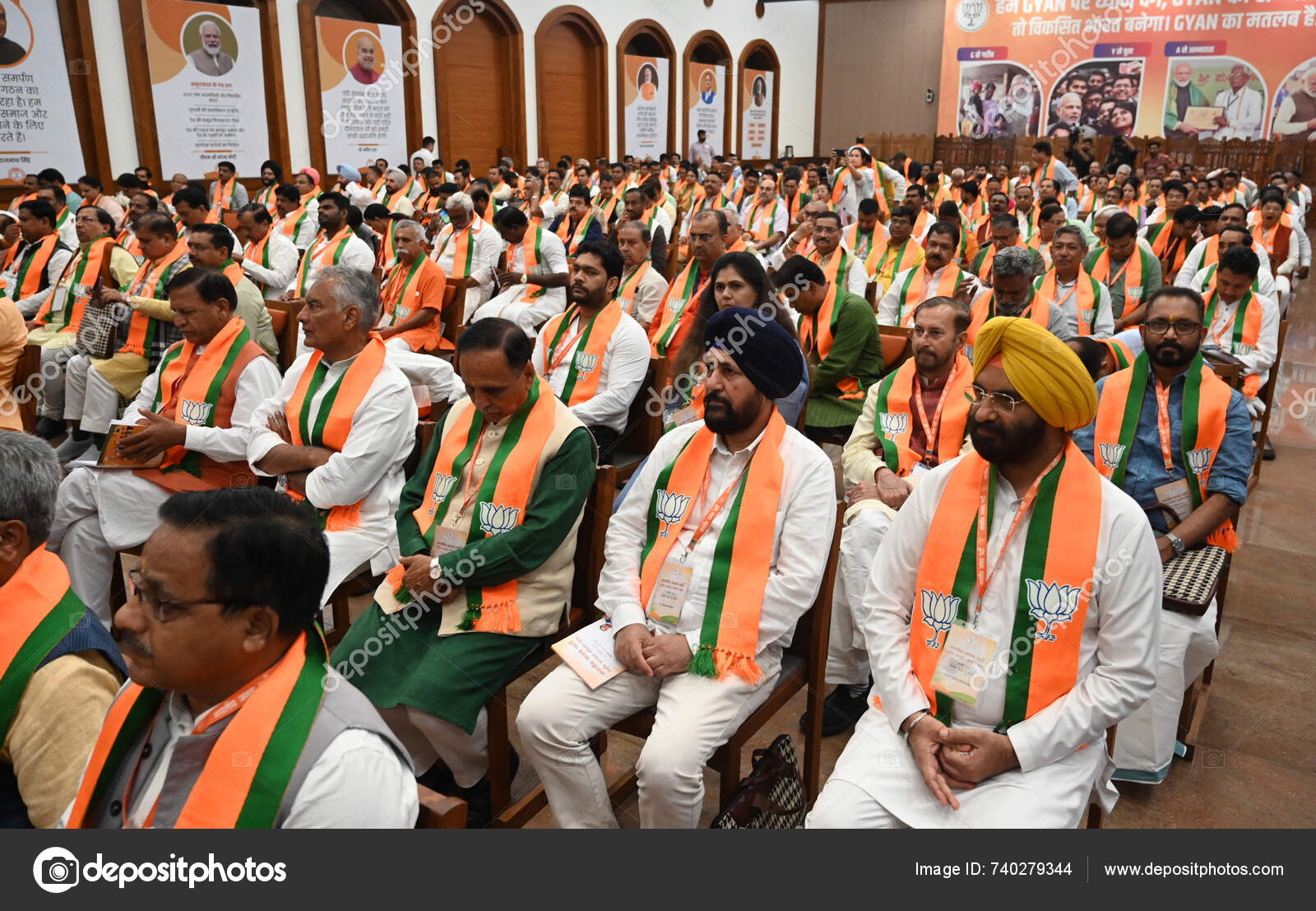 Members Bjp National Office Bearers State Presidents Attending Meeting ...