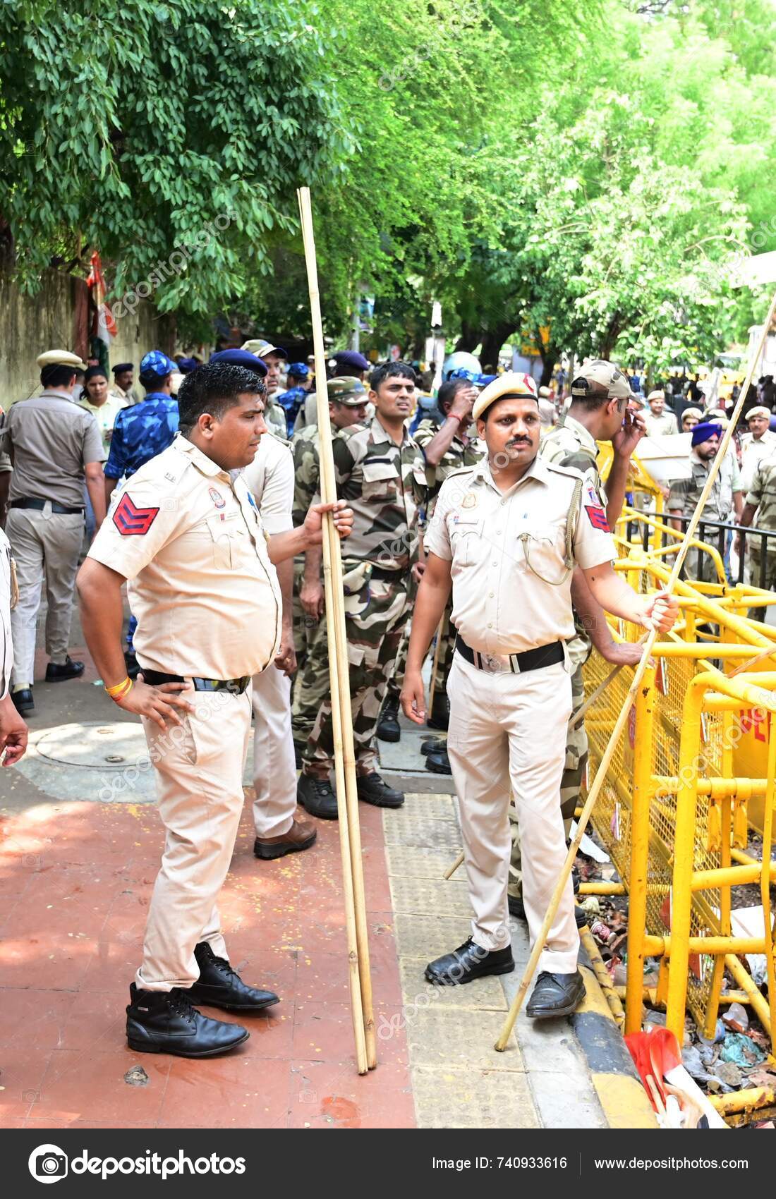 New Delhi India June 2024 Light Lathi Charge Iyc Supporters — Stock ...