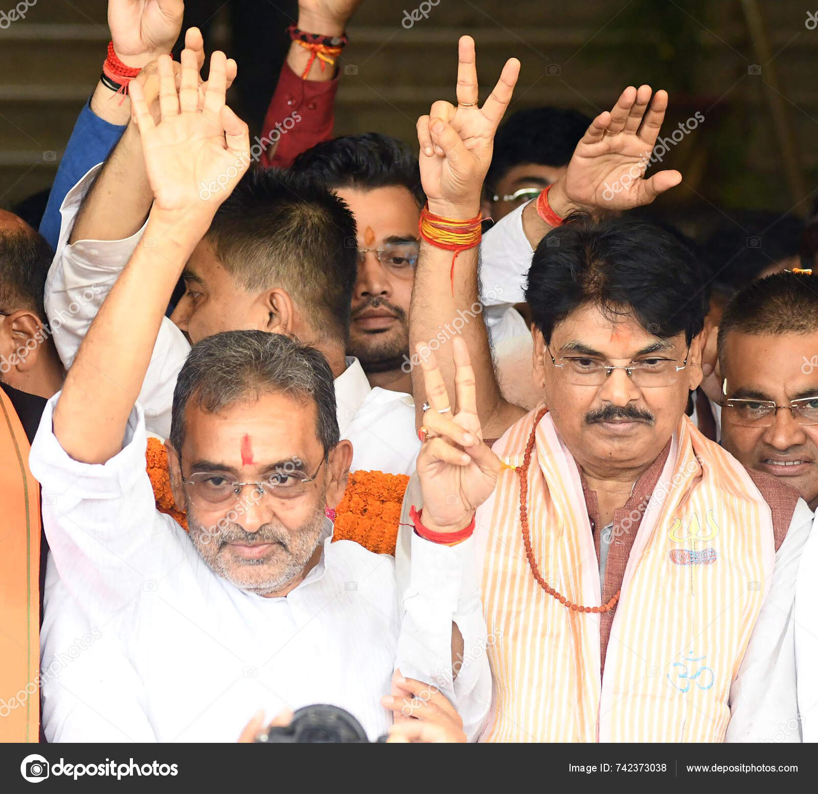 Patna India August 2024 Nda Candidates Upendar Kushwaha Manan Kumar ...