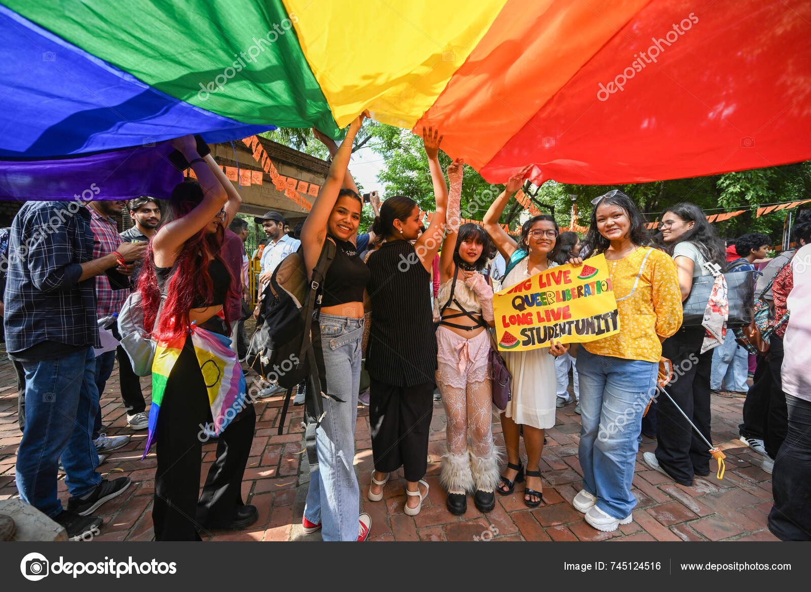 New Delhi India September 2024 Lgbtq Community Members Supporters Delhi ...