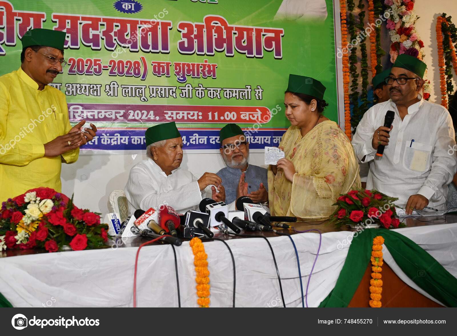 New Delhi India September 2024 Rashtriya Janata Dal Rjd National — Stock Editorial Photo ...