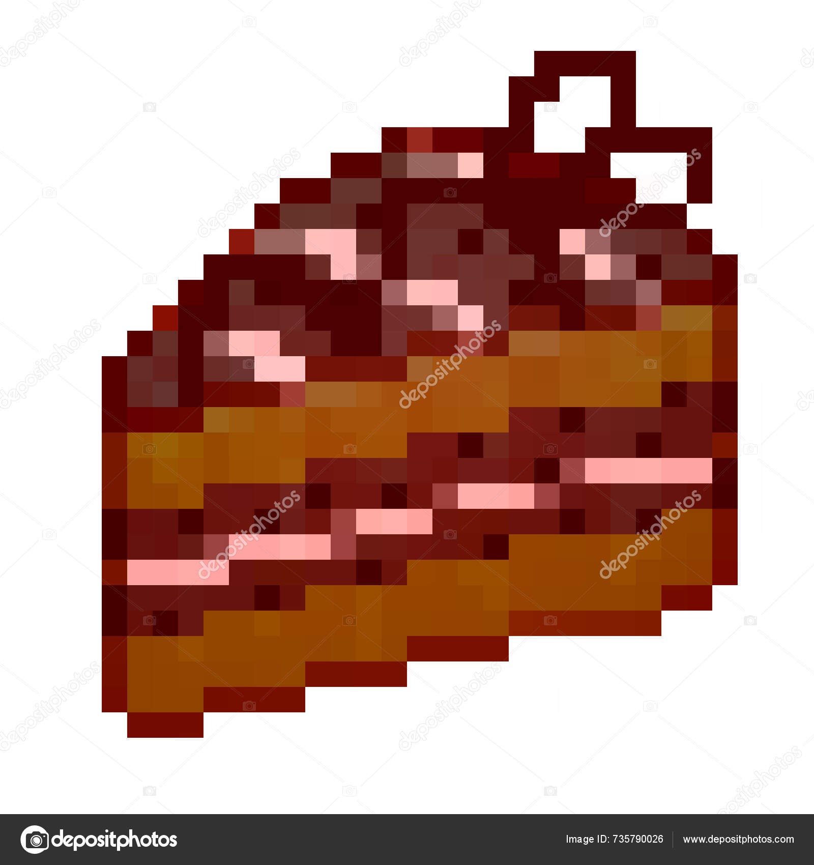 Pixel Pastry Sweet Delight Icon Pixel Art Icon Features Charming ...