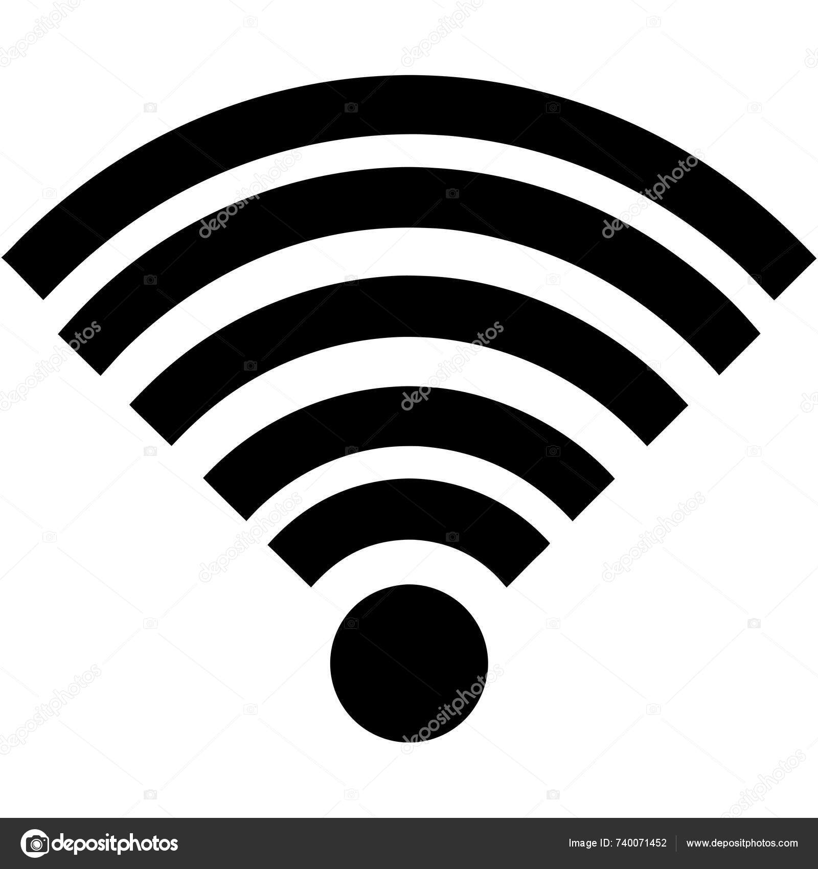 Vector Illustration Modern Stylish Wireless Connectivity Design — Stock ...