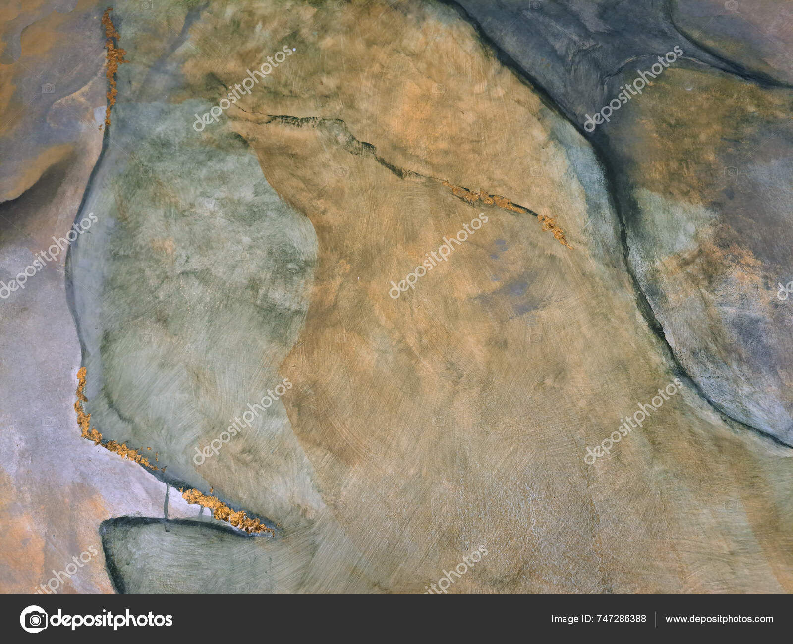 Random Abstract Blue Tosca Teal Turquoise Green Light Green Mural ...