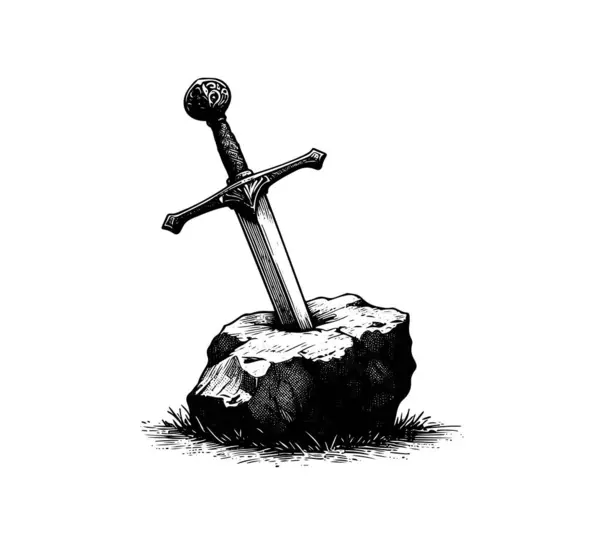 Excalibur Sword Drawing