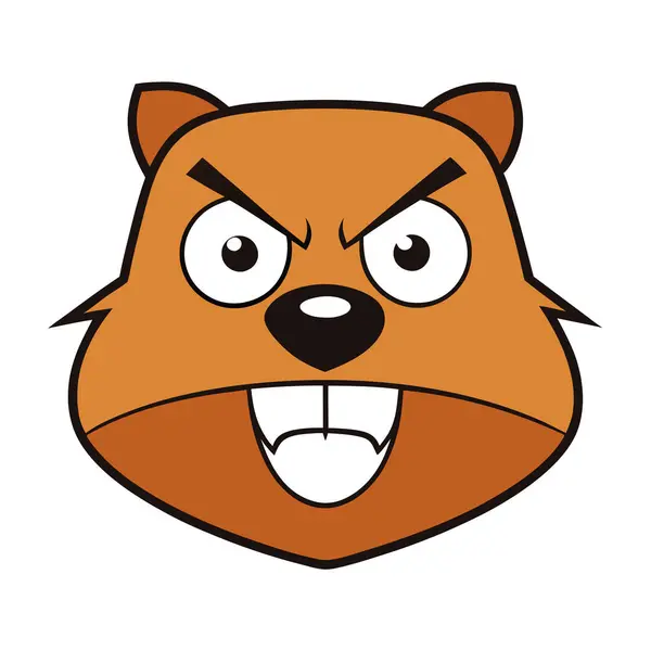 Angry beaver Vector Images | Depositphotos