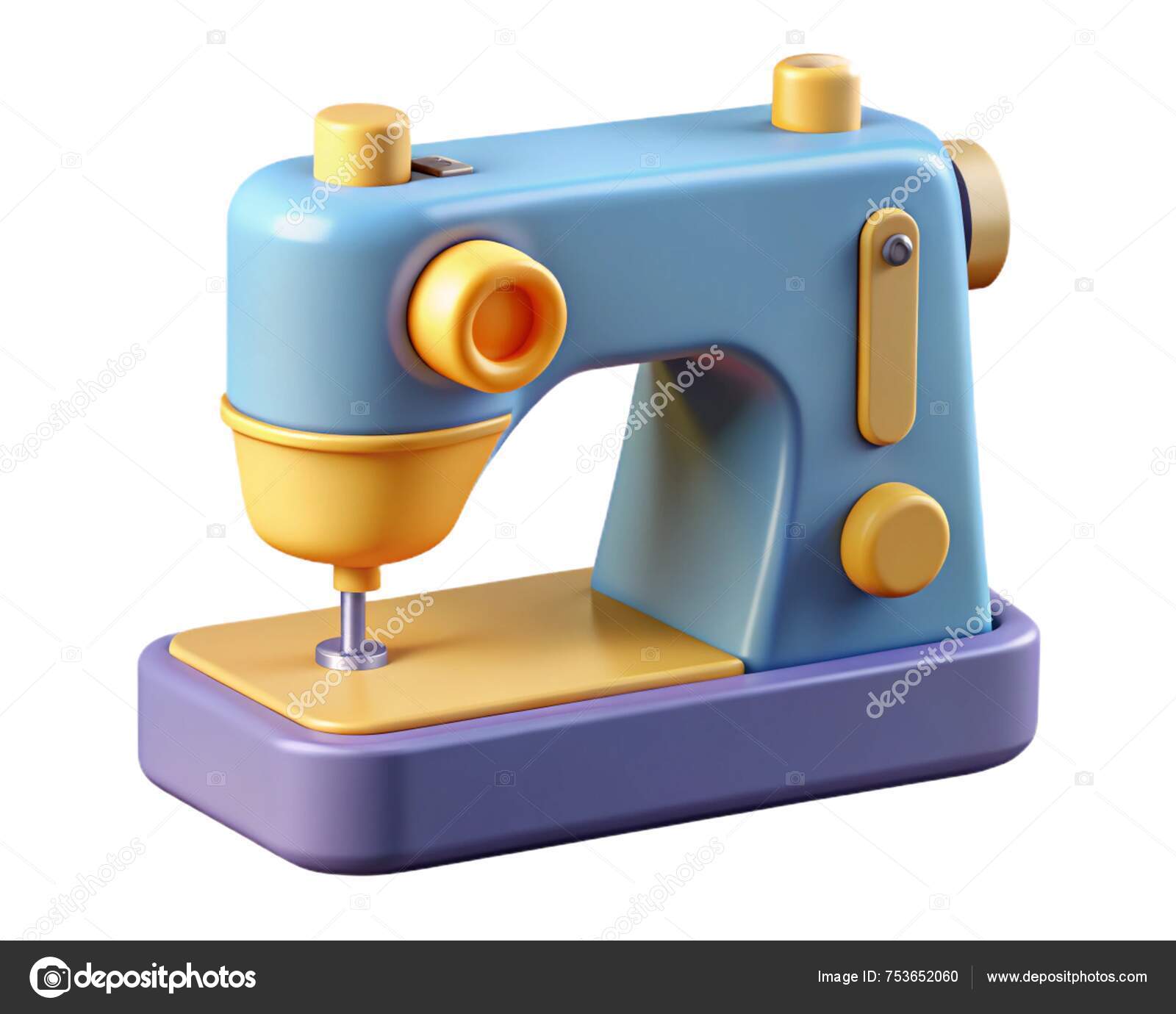 Embroidery Machine Clipart Illustration Sewing Craft Projects — Stock ...