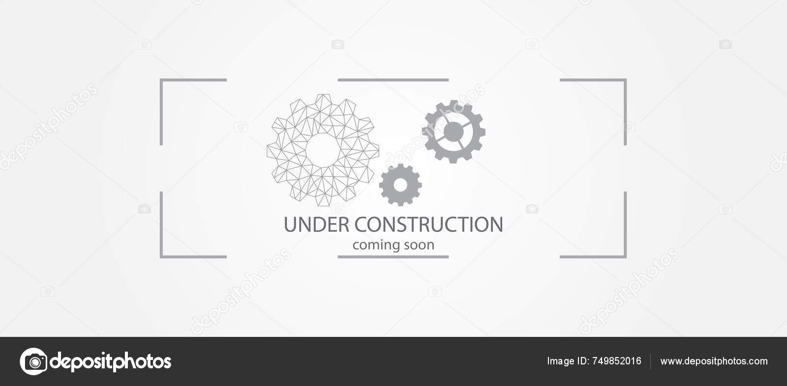 Construction Simple Sign Grey Background — Stock Photo © hadj14amar ...