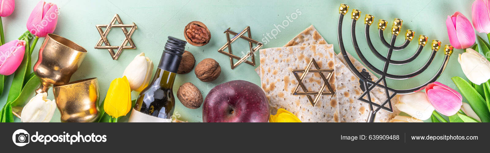 Passover Pesah Background Jewish Easter Passover Spring Holiday ...