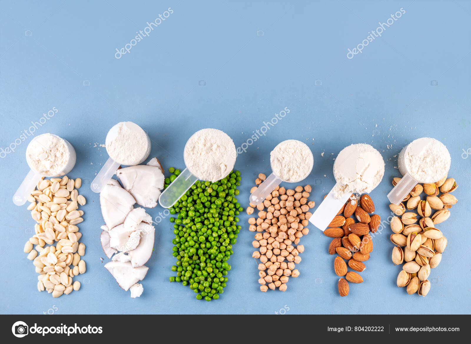 Various Source Vegan Protein Powders Vegetarian Plant Based Protein ...