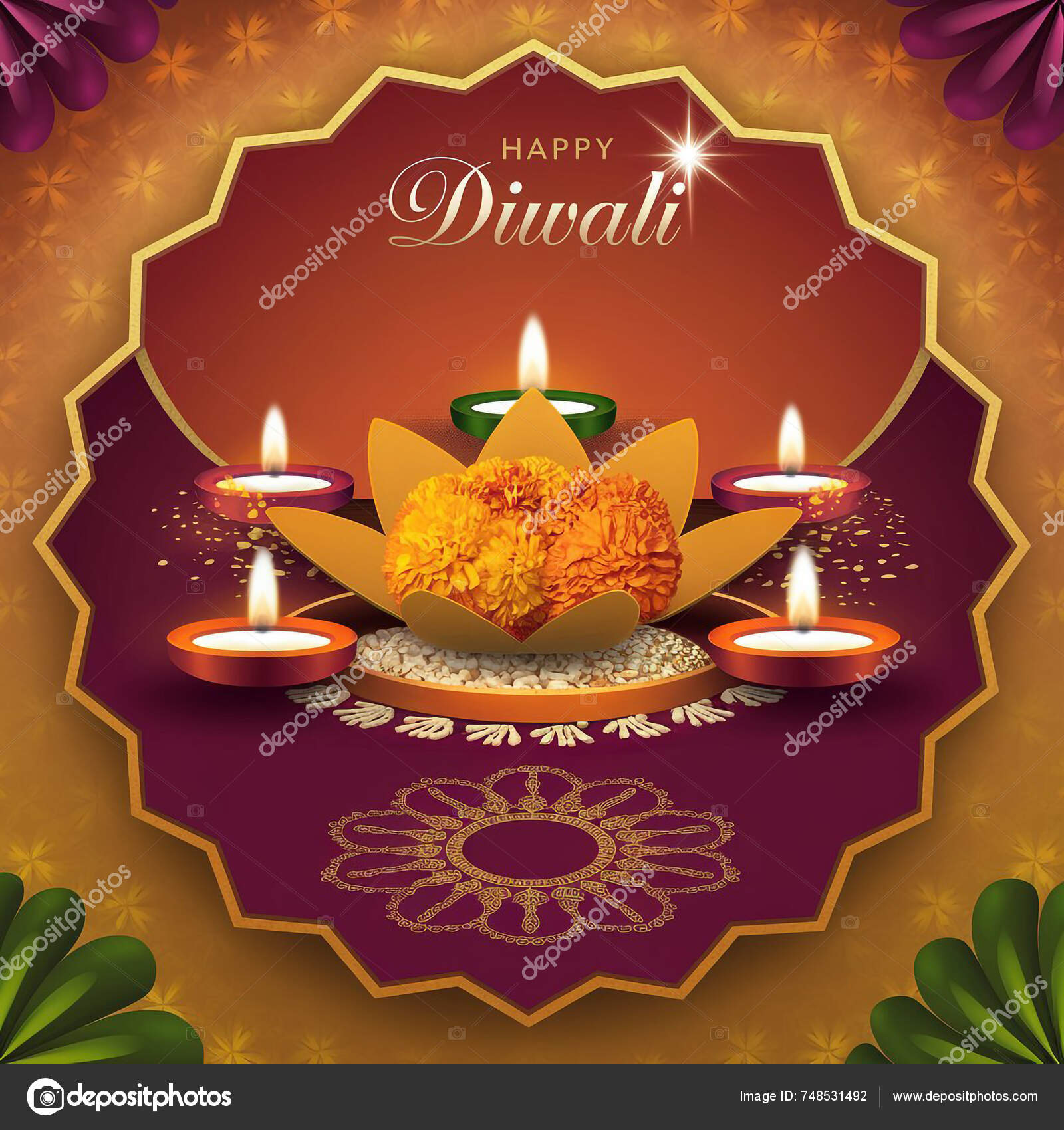 Diwali Themed Design — Stock Photo © Artzstar #748531492