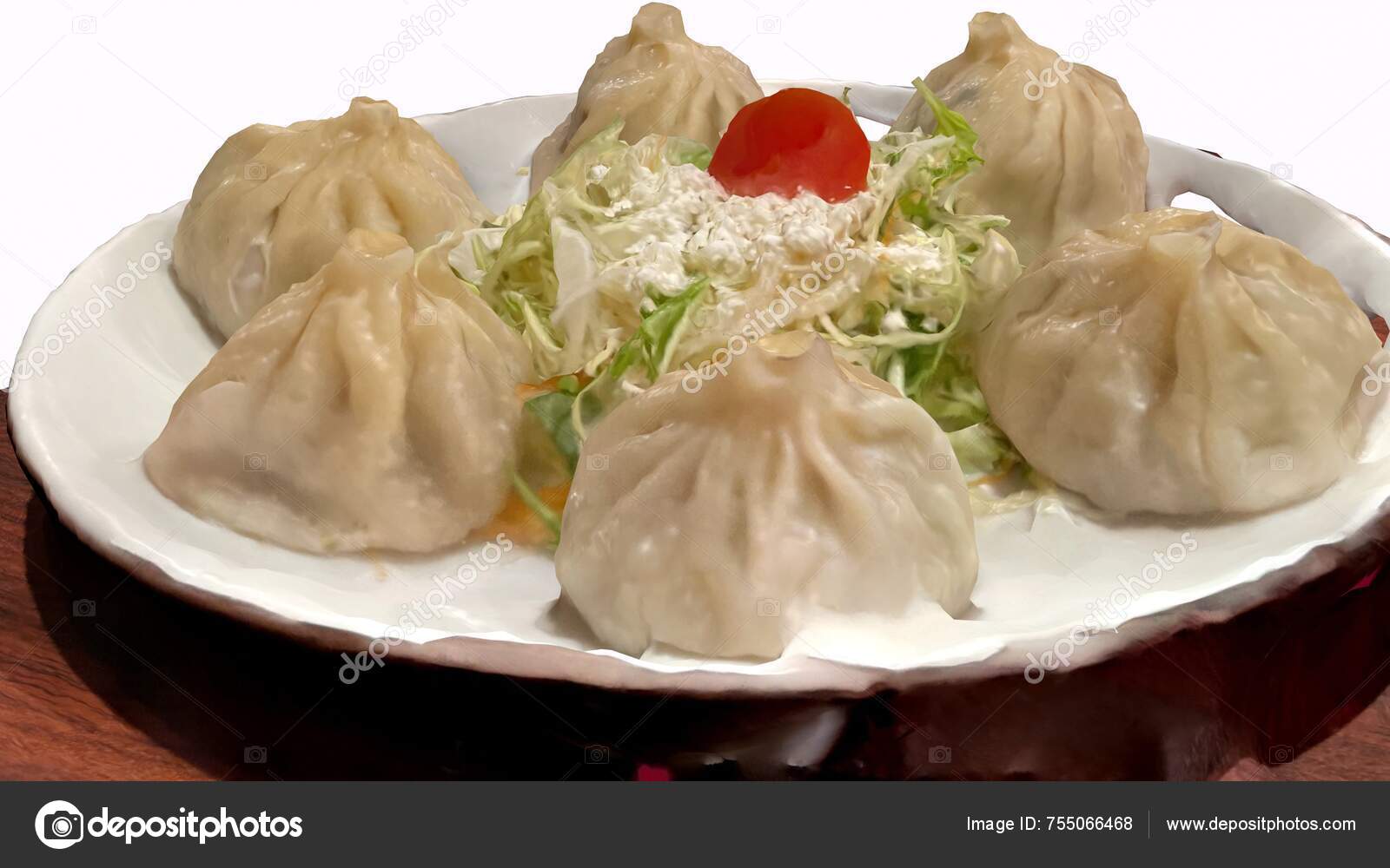Momo Plate Fast Food Photos — Stock Photo © Masihullah #755066468