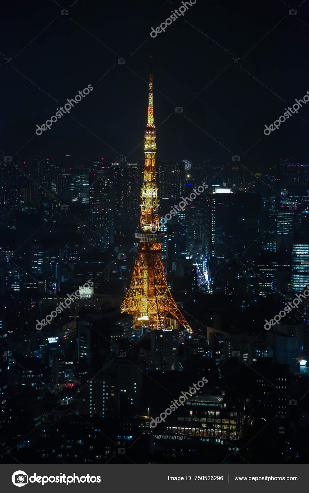Tokyo Tower Night Tokyo — Stock Editorial Photo © jiaqian754 #750526296