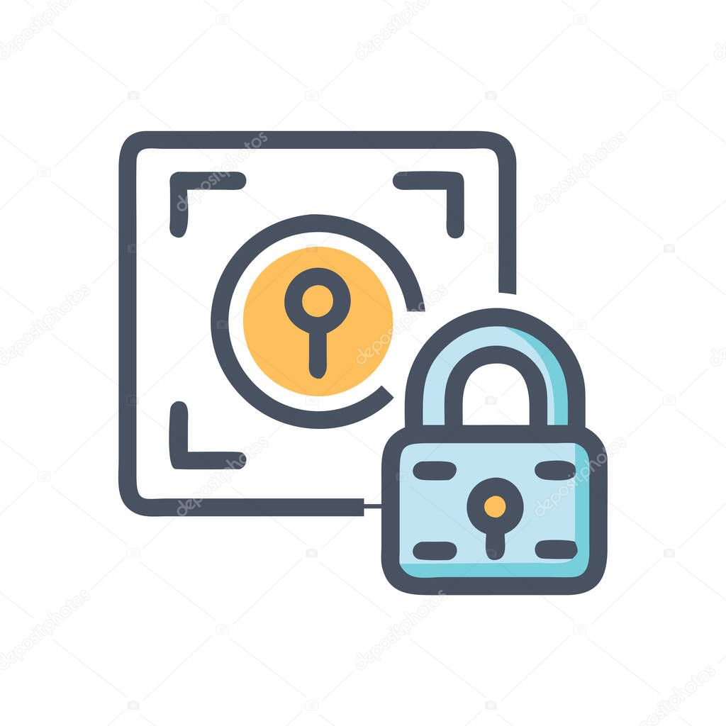 Icono completo de autenticación de tokens para seguridad 2025