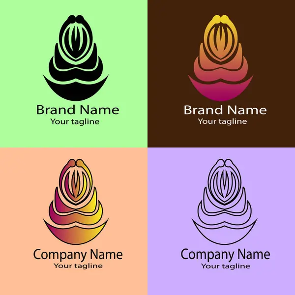 Dry fruits logos Vector Images | Depositphotos