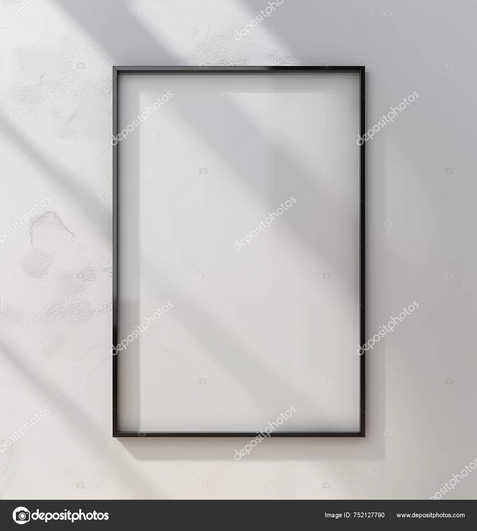 Close Mockup Poster Frame Presented Render Made Generative Technology ...