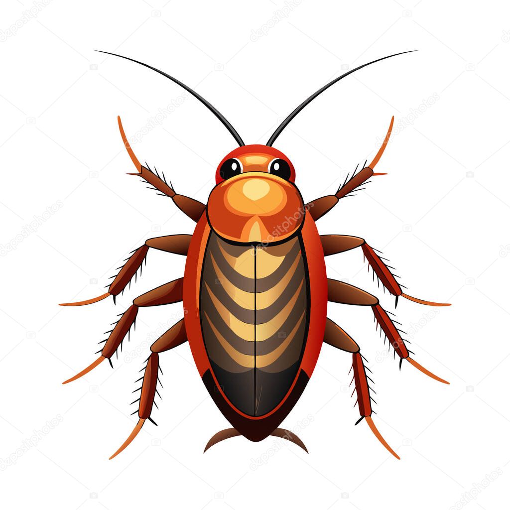 Ilustración de vectores de arte de cucaracha con diseños detallados y ...