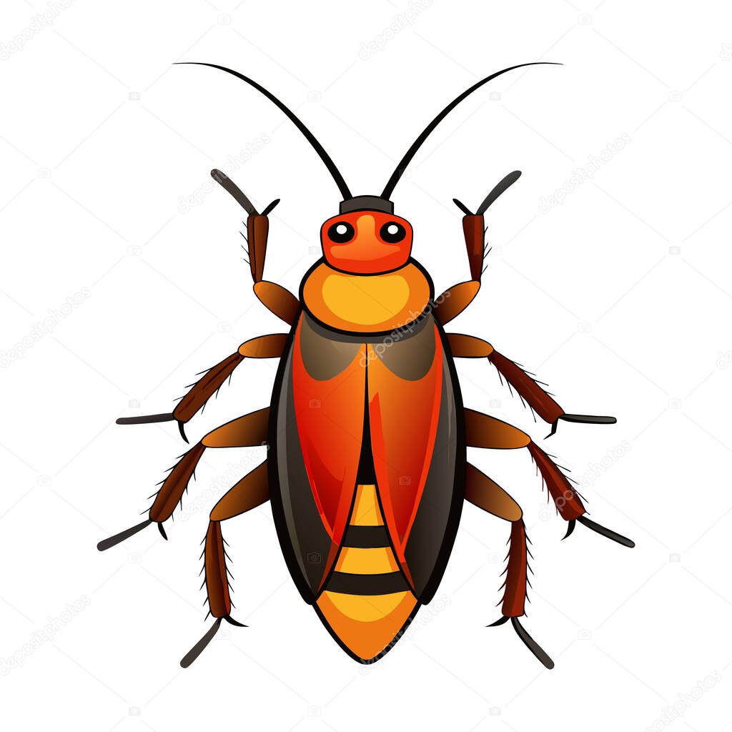 Ilustración de vectores de arte de cucaracha con diseños detallados y ...