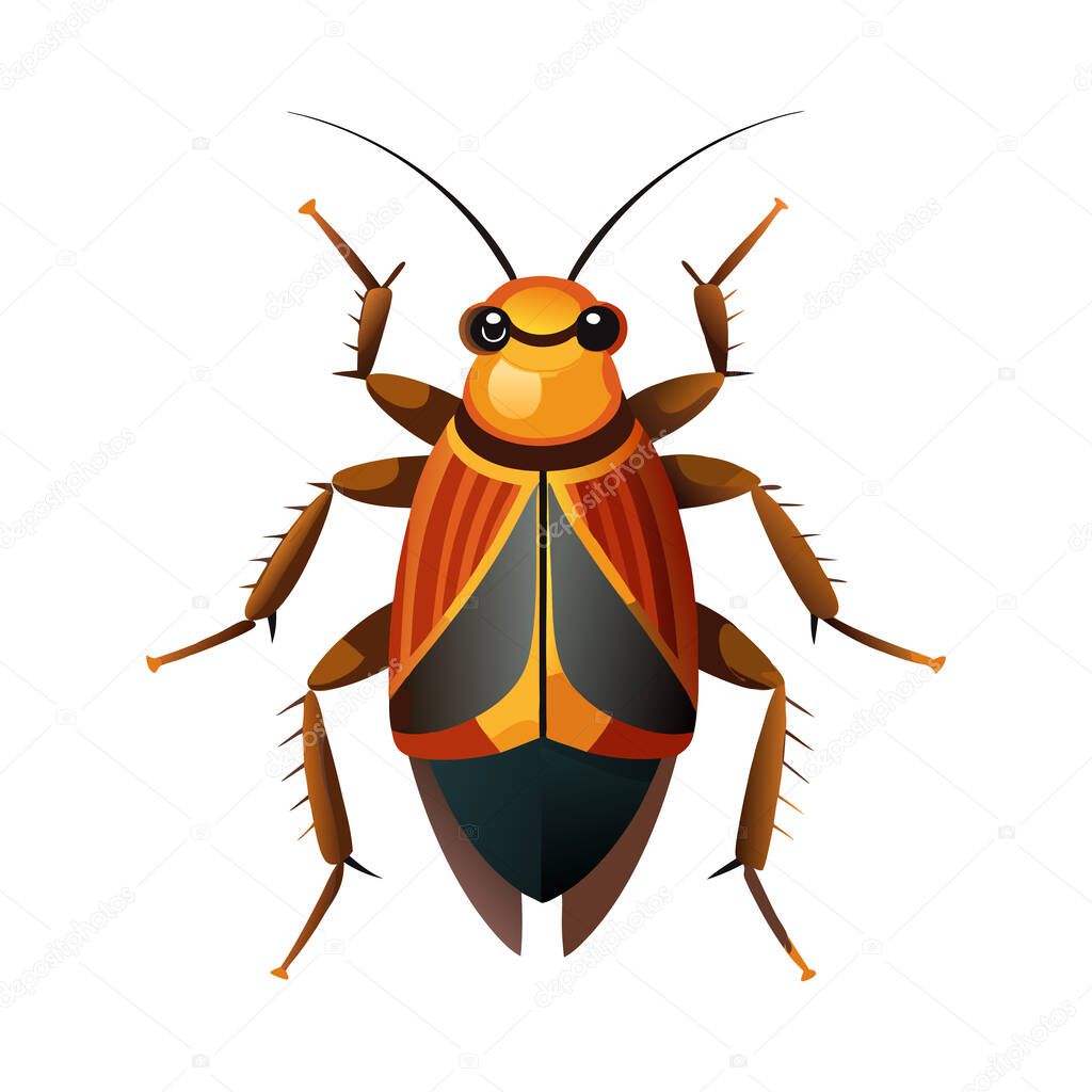 Ilustración de vectores de arte de cucaracha con diseños detallados y ...