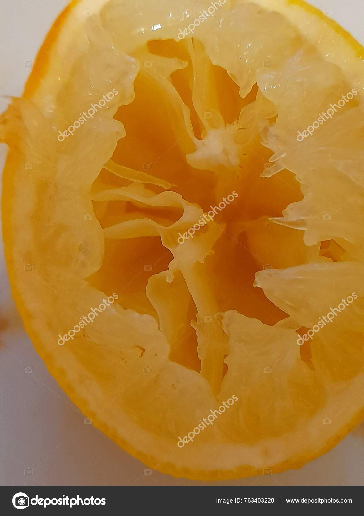 Half Squeezed Lemon Close — Stock Photo © veronik.dul #763403220