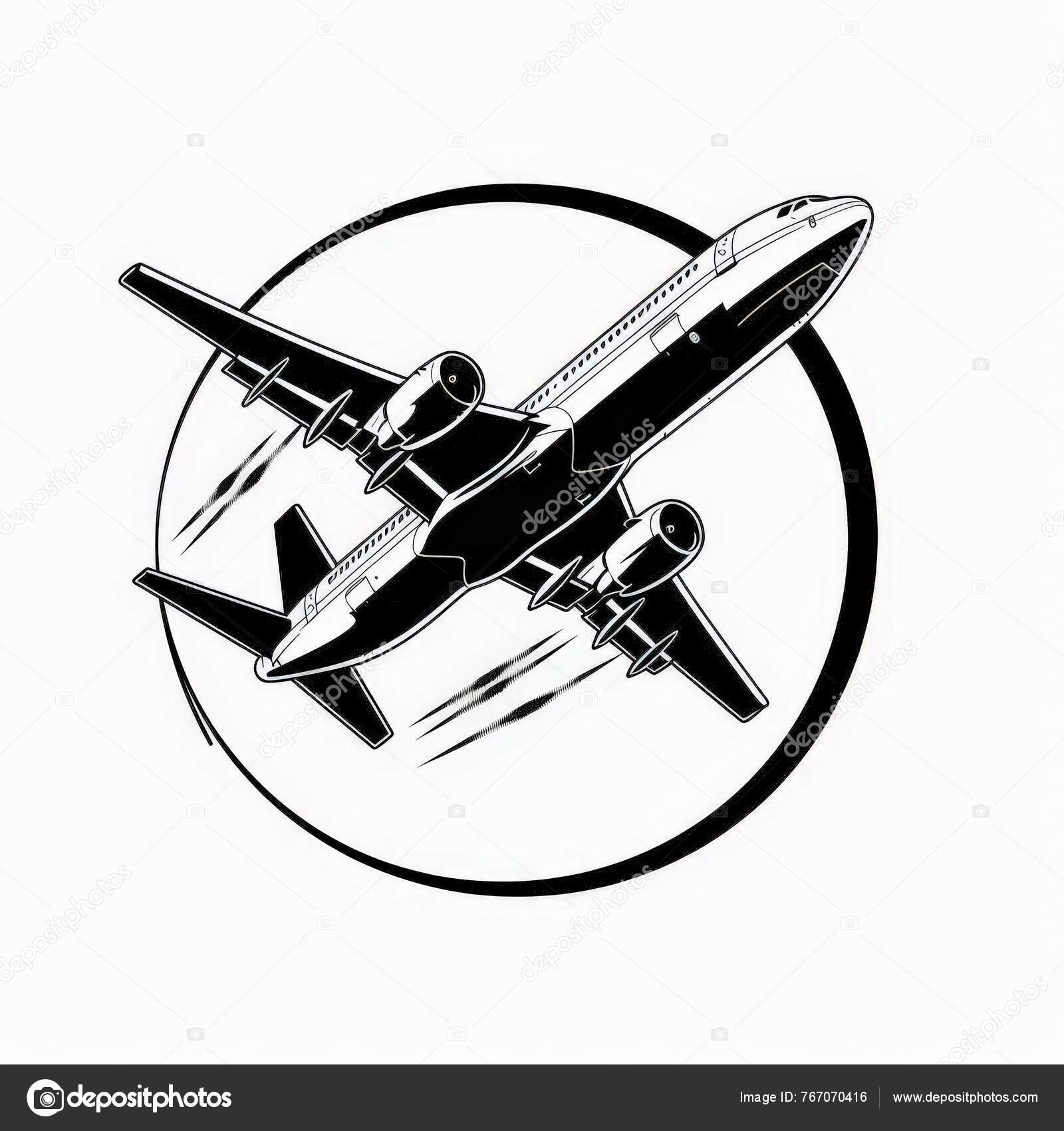 Airplane Logo Design Vector — Stock Photo © girleaiulian.yahoo.com ...