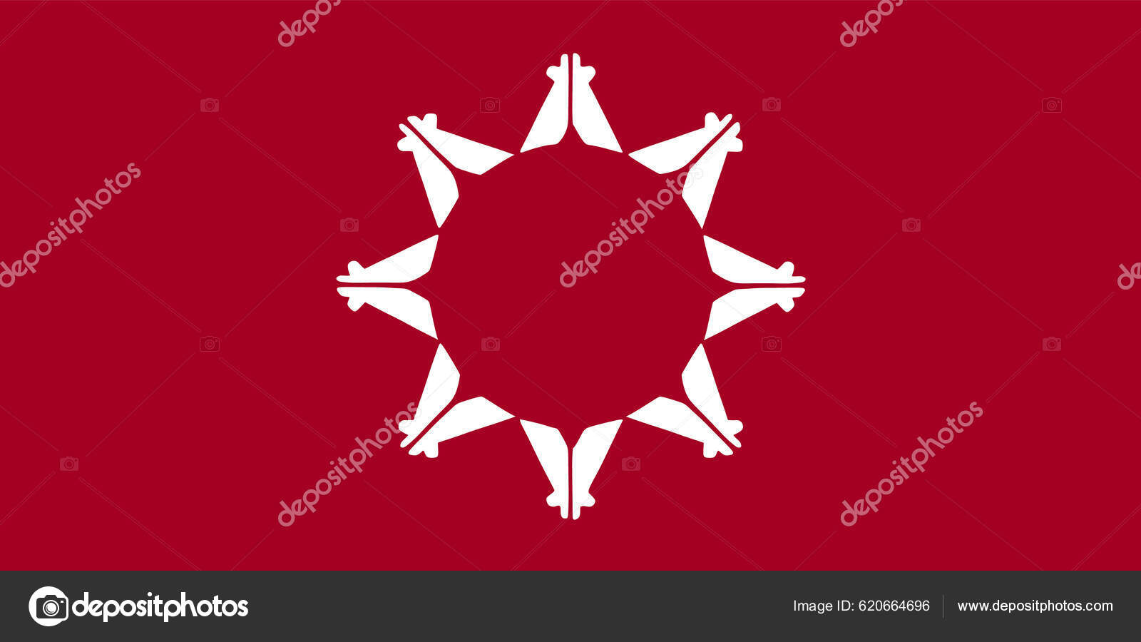 Image vectorielle Illustration Vectorielle Drapeau Sioux Isolée ...