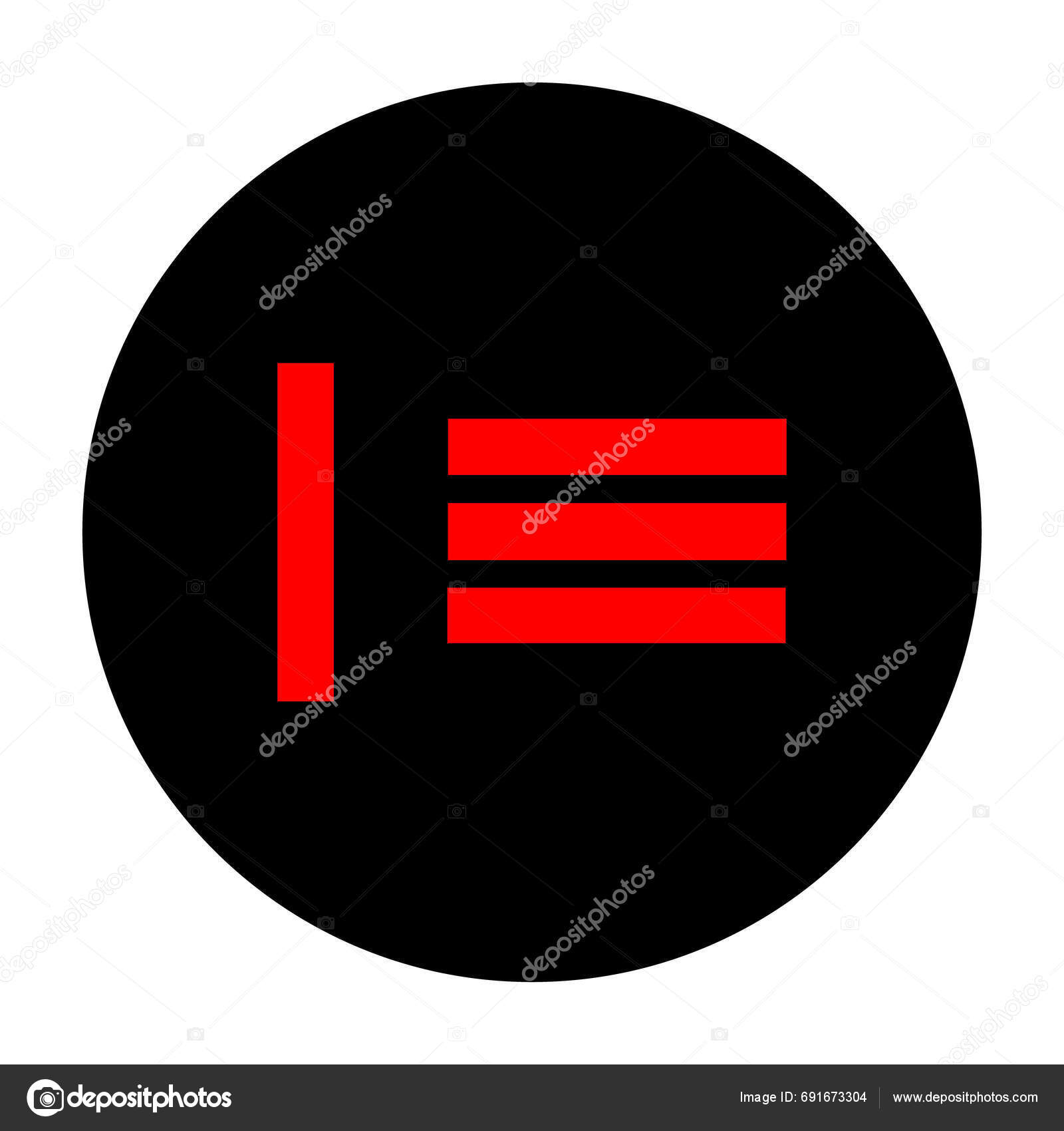 Circle Badge Master Slave Pride Flag Vector Subculture Symbol ...