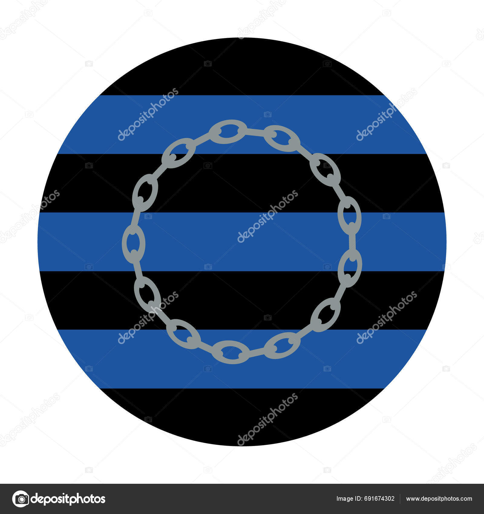 Slave Pride Flag Vector Illustration Subculture Symbol Represents Those ...