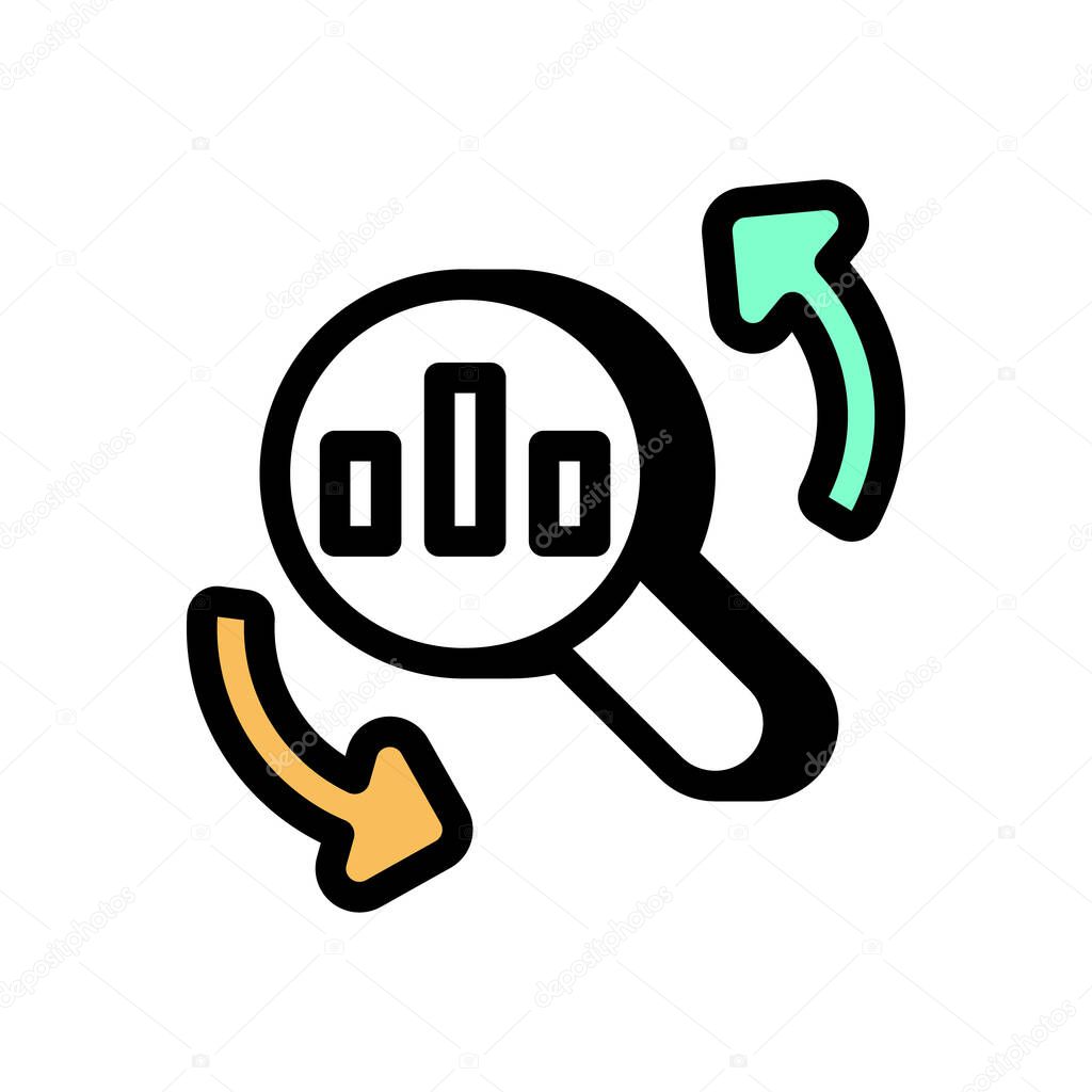 Exploratory Data Analysis icon in vector (en inglés). Logotipo 2025