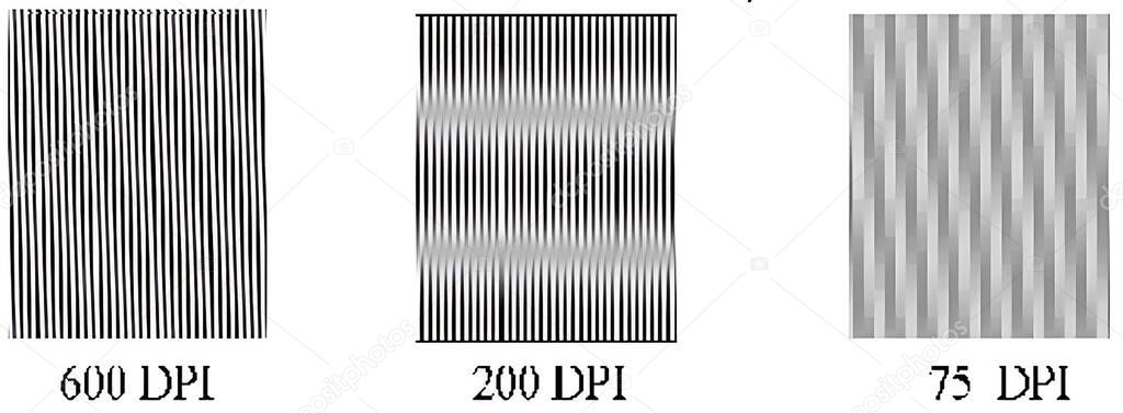 Esta imagen ilustra las diferencias en la resolución de imagen a través ...