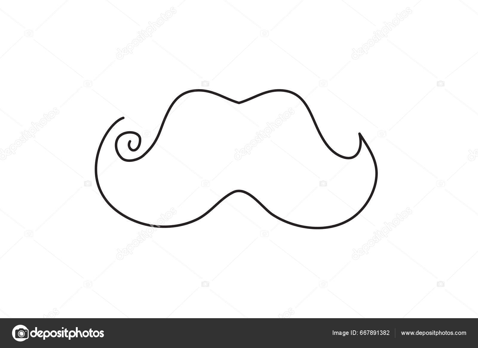 Mustache Outline