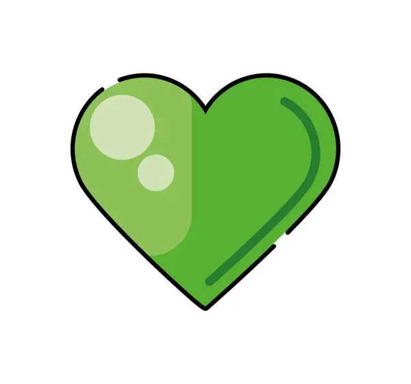 Green heart icon Vector Images | Depositphotos