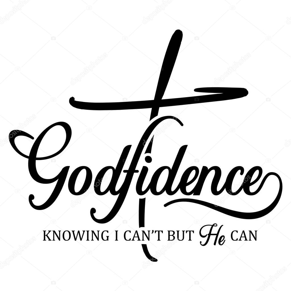 Signo vectorial de confianza con cruz cristiana, vector vectorial de la ...