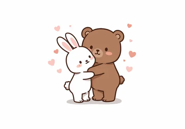 Clipart De Câlin Illustration Câlin Mamange Et Bébé Fond Blanc