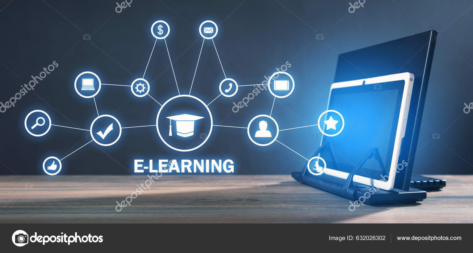 Learning Technology Online Training Webinar — Stock Photo ...