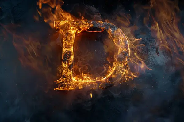 Fire letters Vector Images | Depositphotos