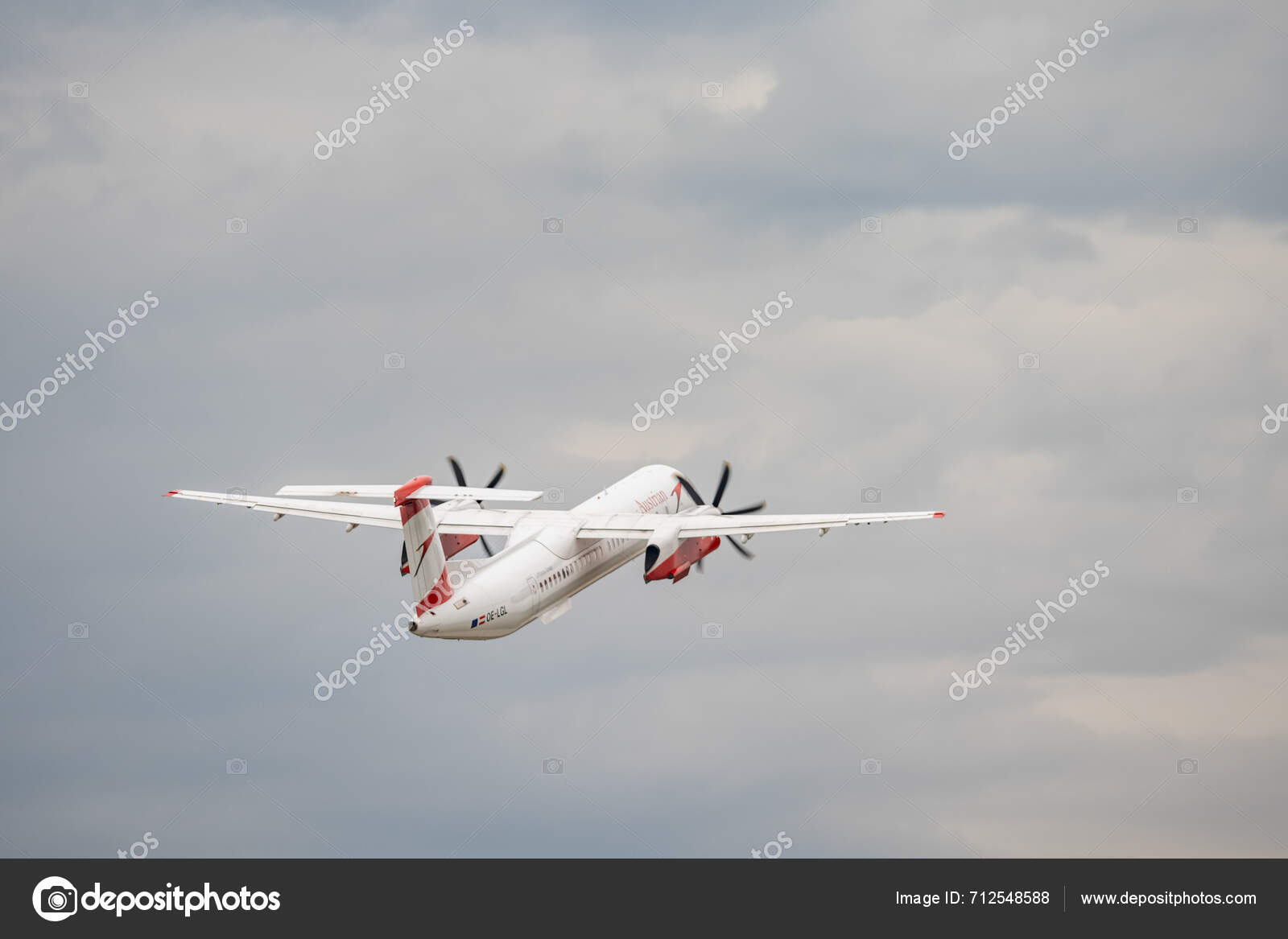 Frankfurt Alemania Austrian Airlines Havilland Canadá Dash 400 Lgl ...