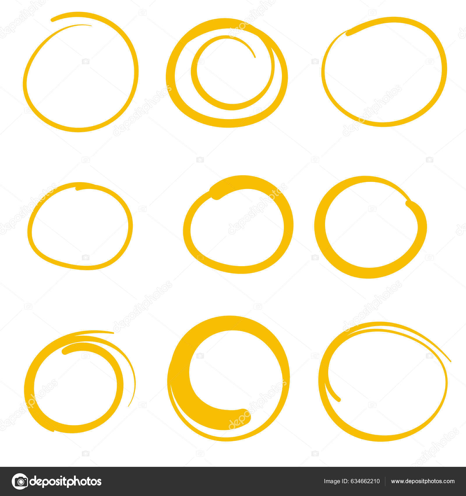 Yellow Swirls Swash Logo Ornament Design Stock Vector by ©bearsky23 ...
