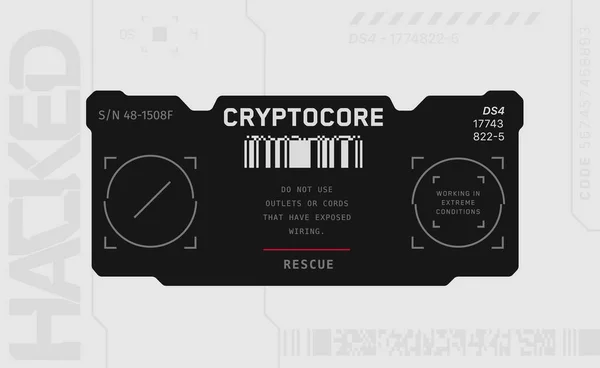 Cyberpunk Decals Set Set Vector Stickers Labels Futuristic Style ...