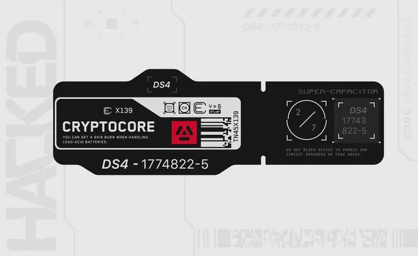 Cyberpunk Decal Vector Sticker Label Futuristic Style Sci Signs ...