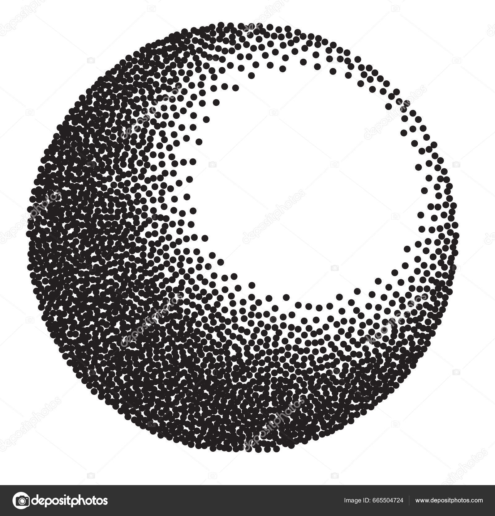 Stipple Sphere Isolated White Background Stock Vector by ©DamienGeso ...