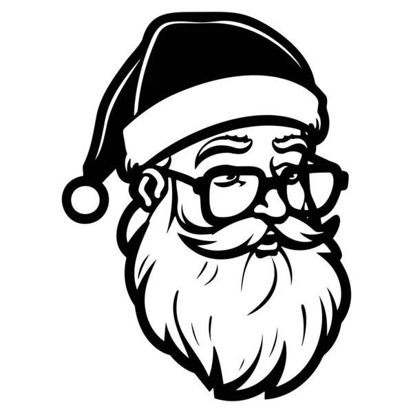 Santa Face Outline