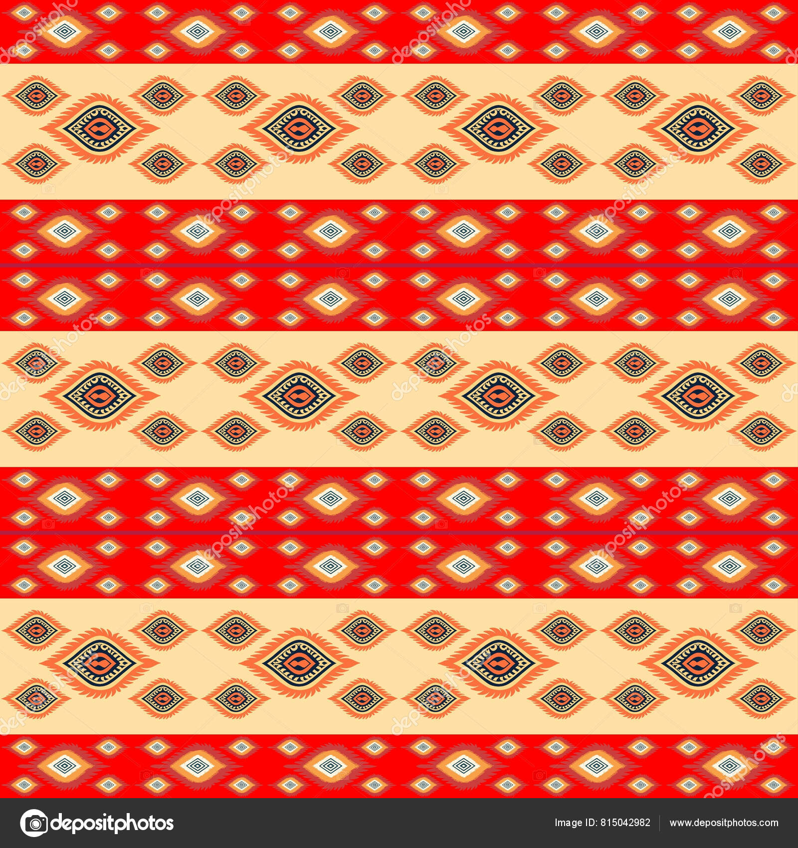Red Tribal Wallpaper