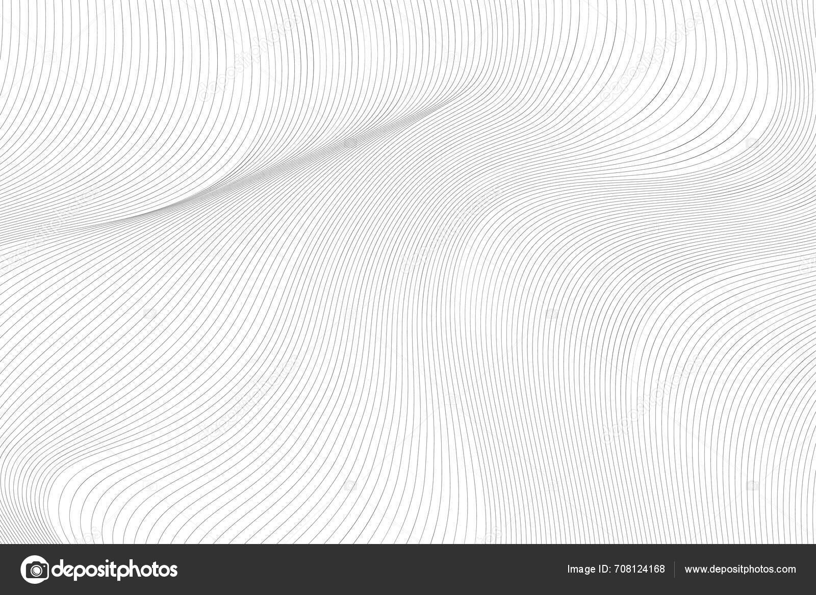 Vector Illustration Pattern Black Lines White Background Stock Vector ...