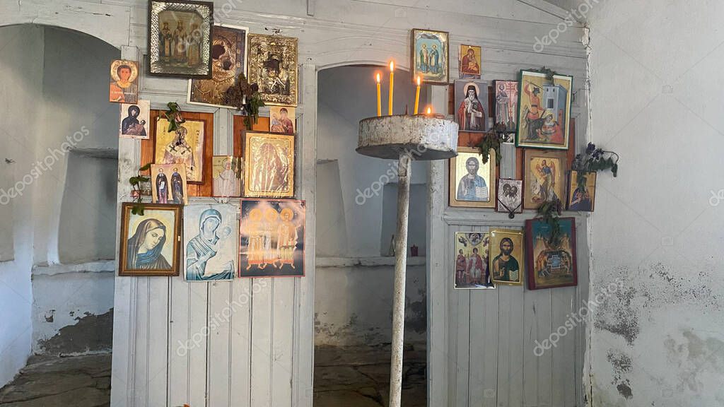 Gokceada, Canakkale, Turquía, 28 de mayo de 2023: Pequeña iglesia ...