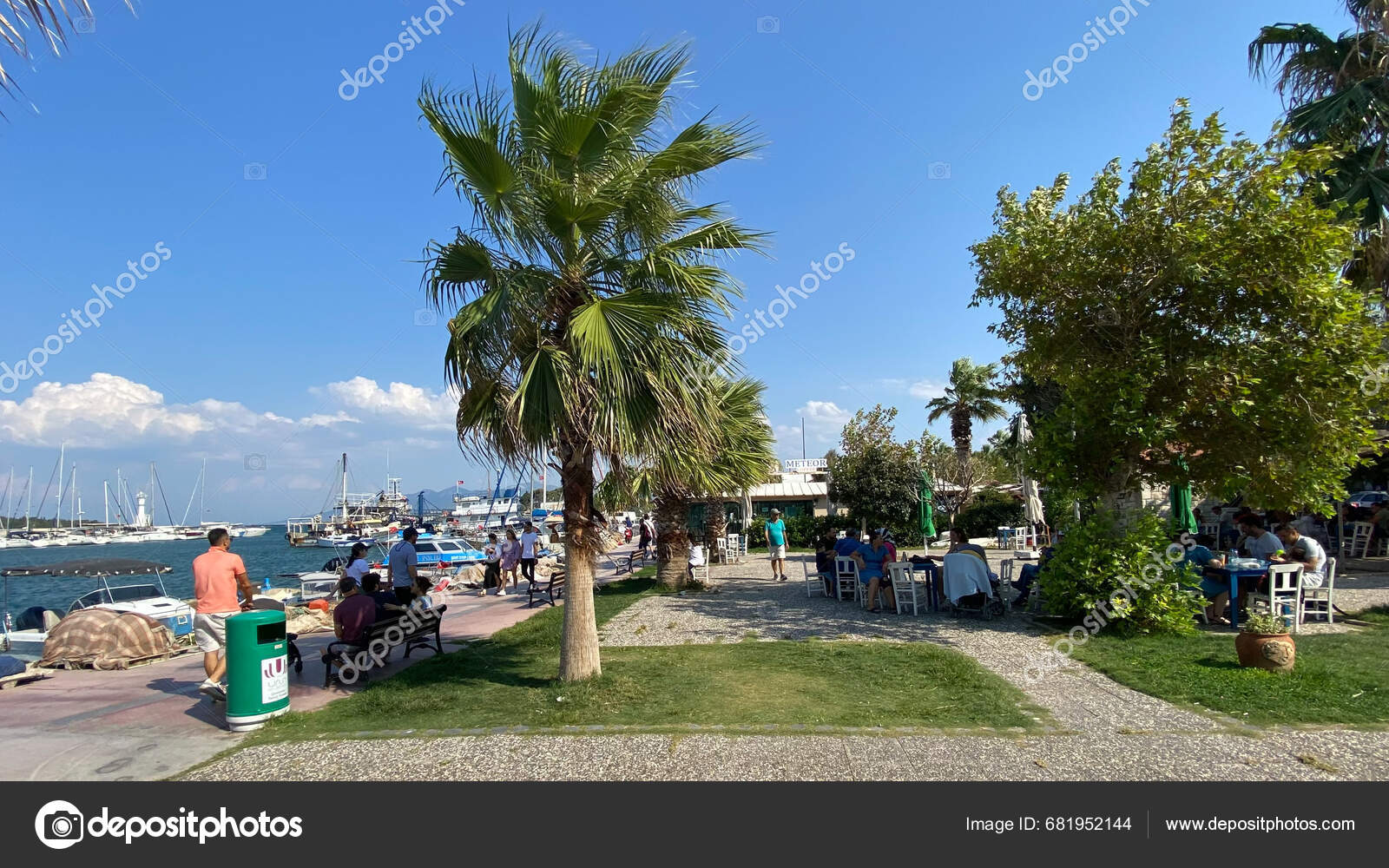 Urla Turkey August 2023 Harbour View Iskele Urla Urla Populer – Stock ...