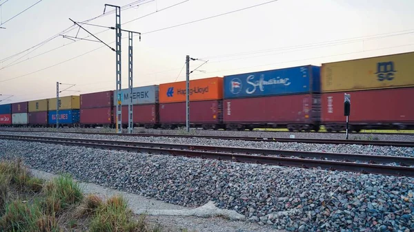 Maersk container train Stock Photos, Royalty Free Maersk container ...